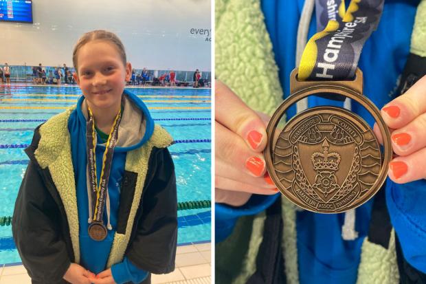 Hampshire swimmer wins bronze medal in competition