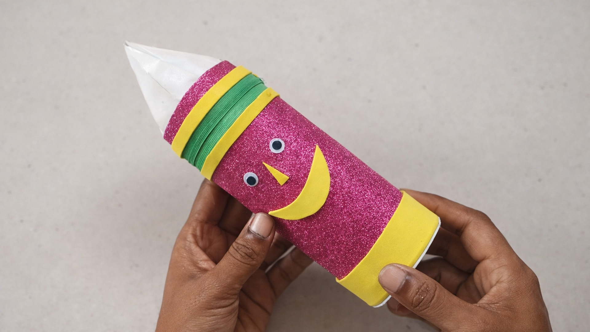 Easy pencil box craft using recycled bottles
