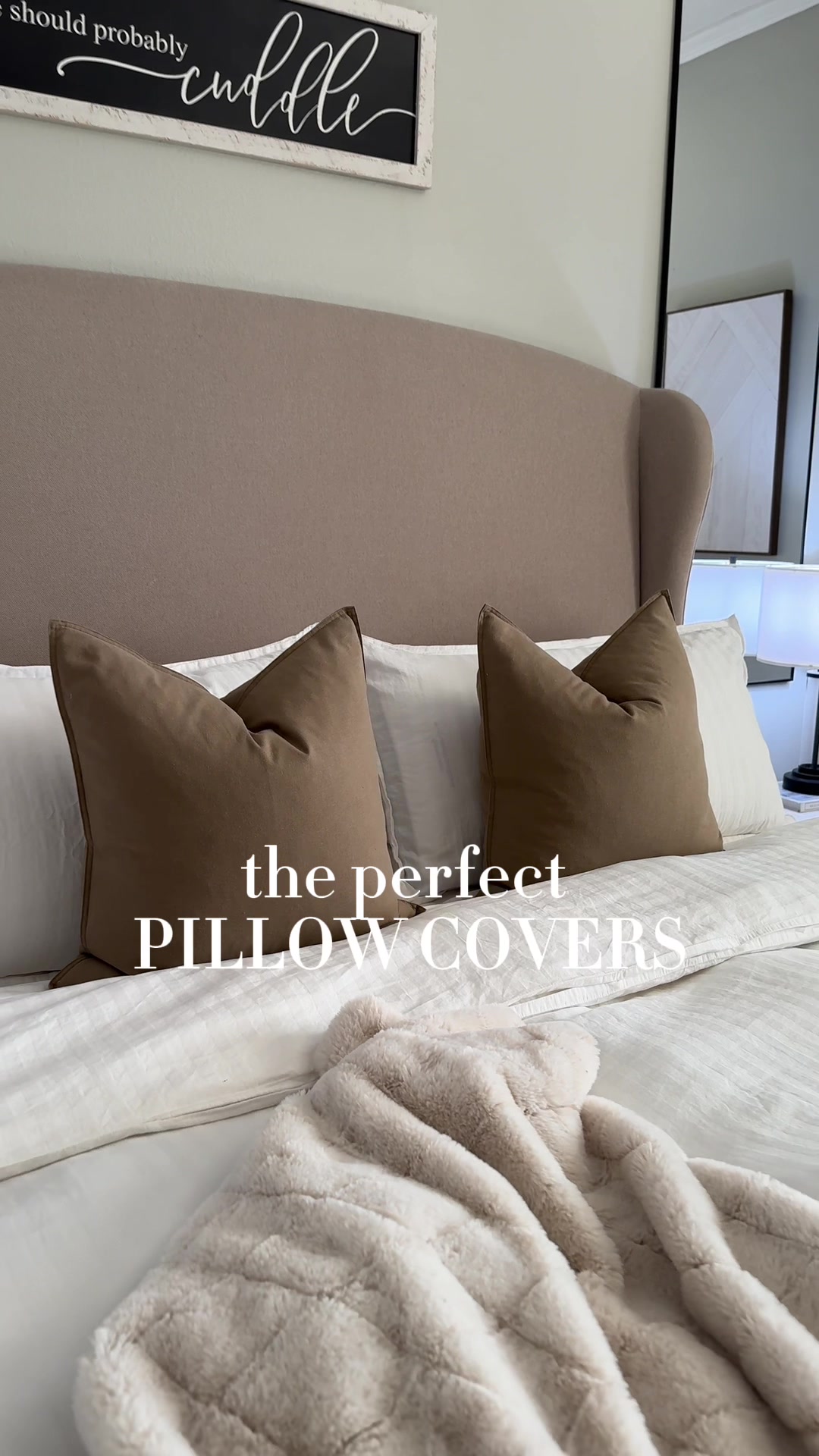 The pillow covers that instantly transform the look of your bedroom
