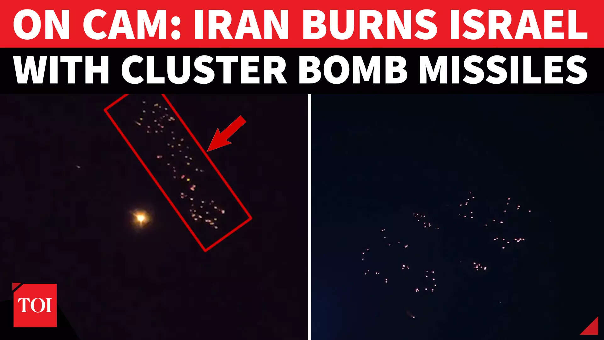 On cam: Iran bombards Tel Aviv, Jerusalem with cluster bombs as ...
