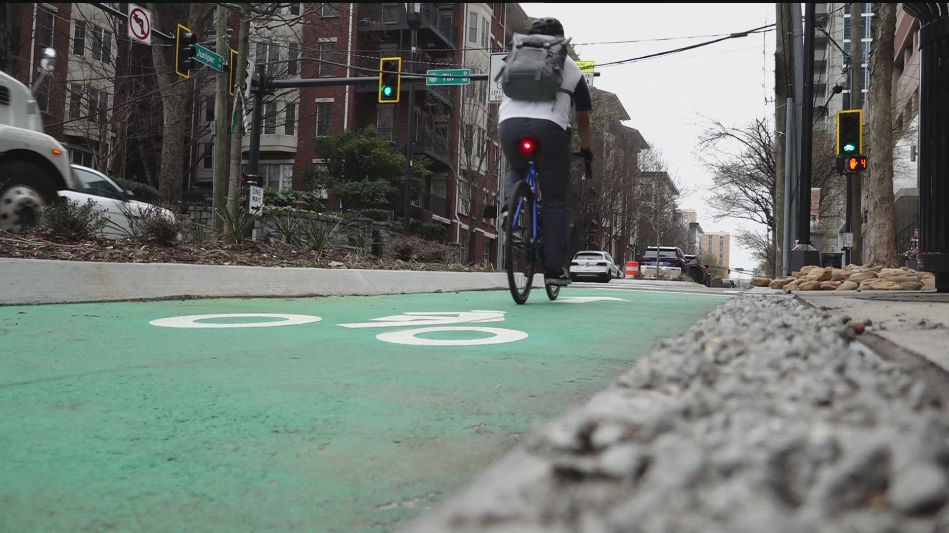 Controversy in Midtown after bike lanes implemented among busy Atlanta ...
