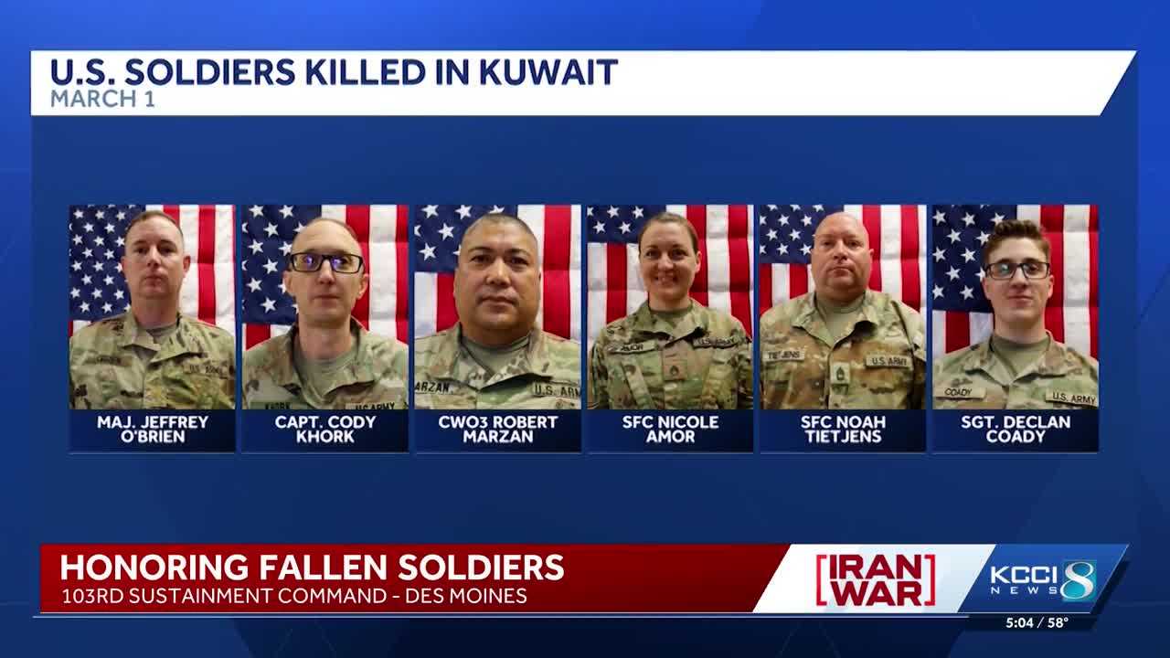 ‘It hurts’: Iowa veterans mourn soldiers from Des Moines unit killed in ...