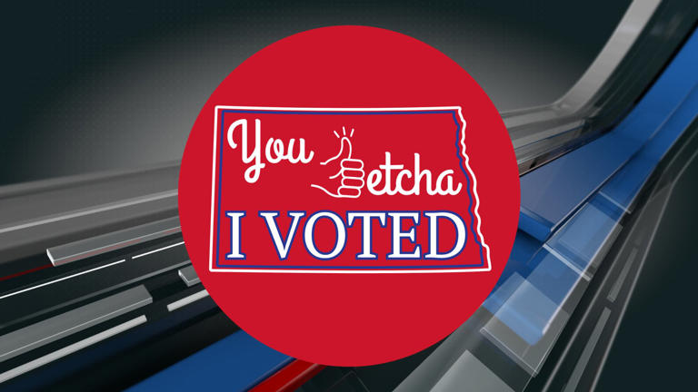 North Dakota unveils new 'I Voted' sticker