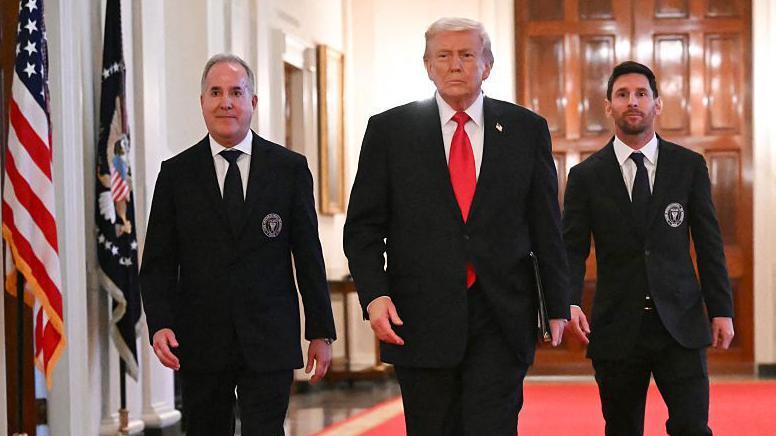Messi and Inter Miami meet Trump at White House