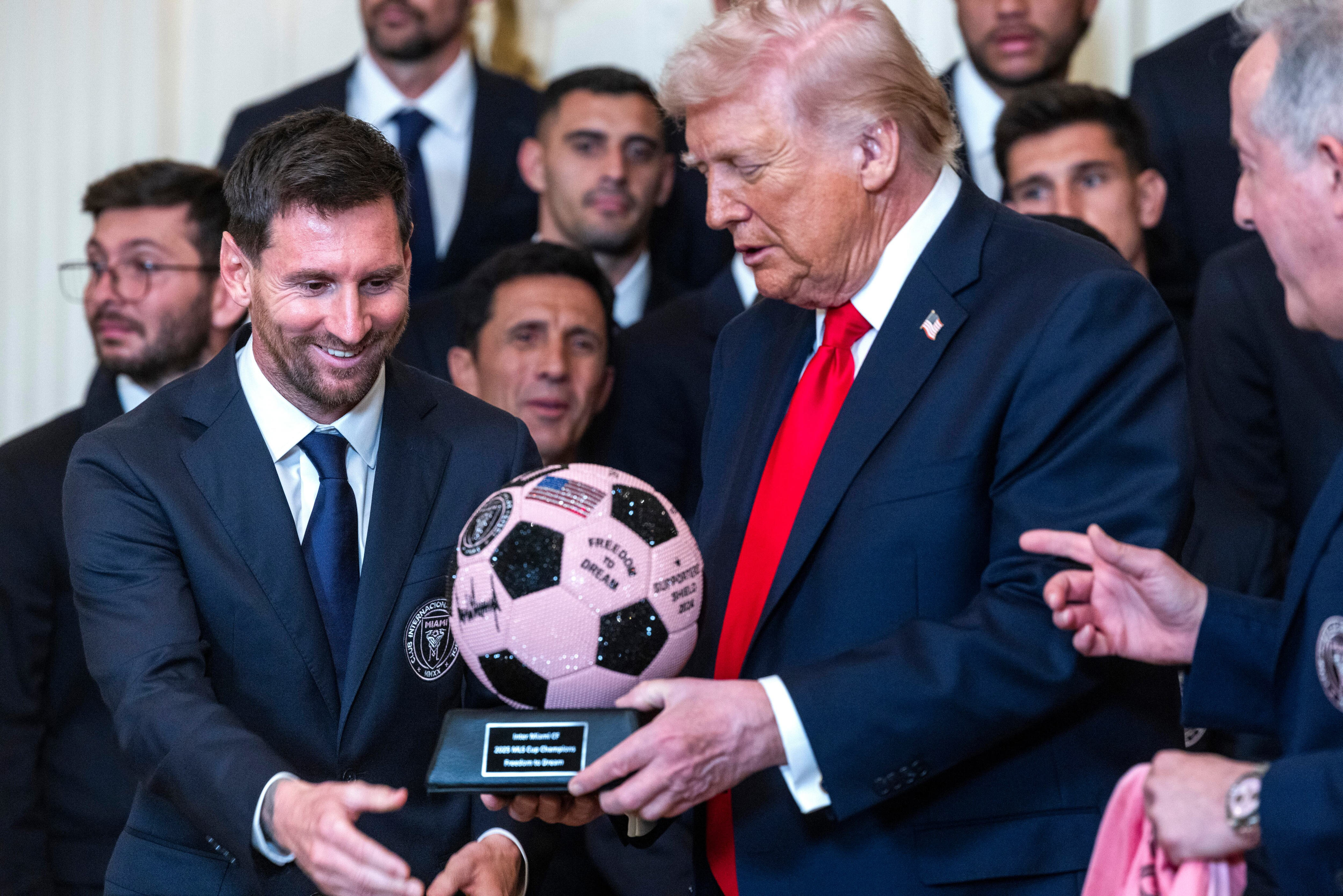 President Trump meets Messi at White House amid Middle East turmoil