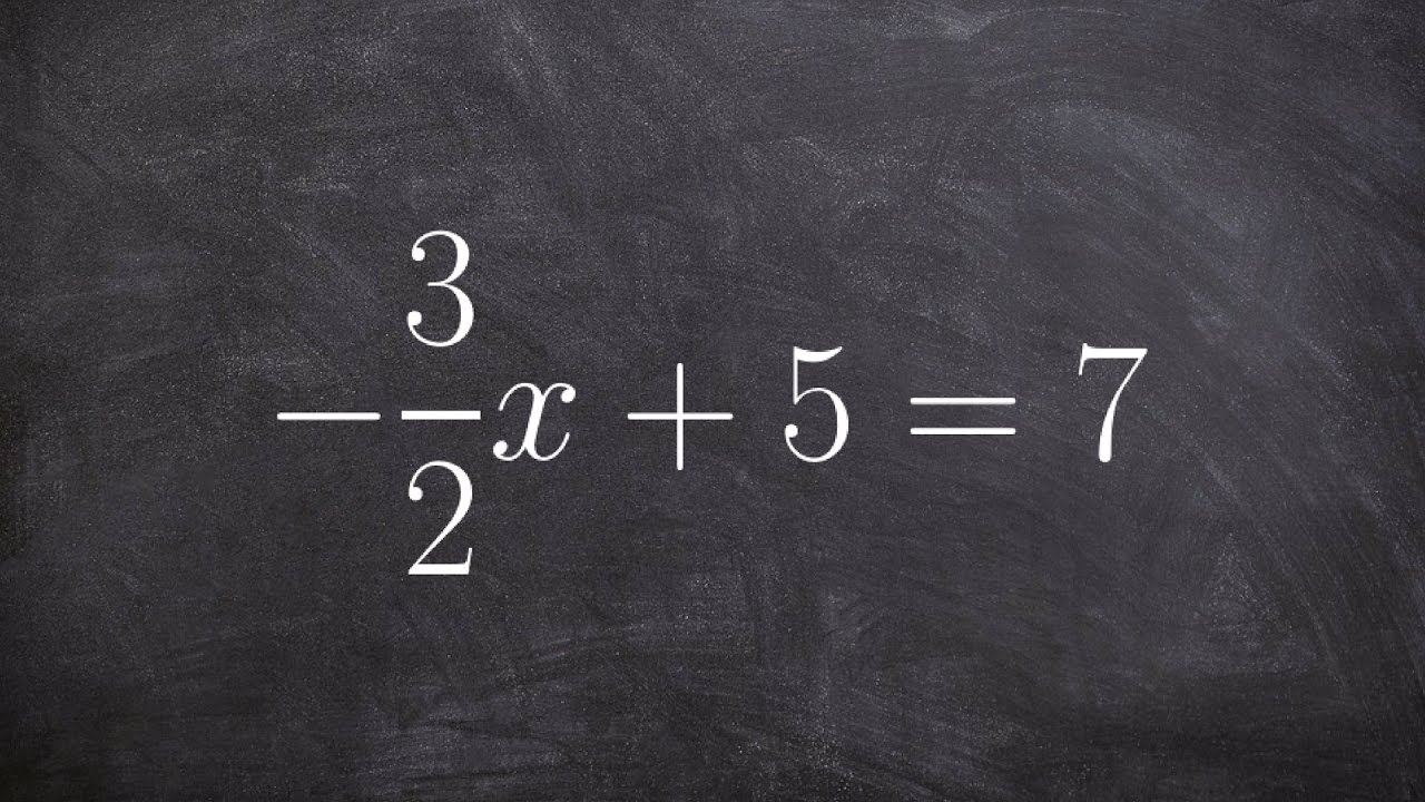 How to solve a two step equation when your variable is multiplied by a ...