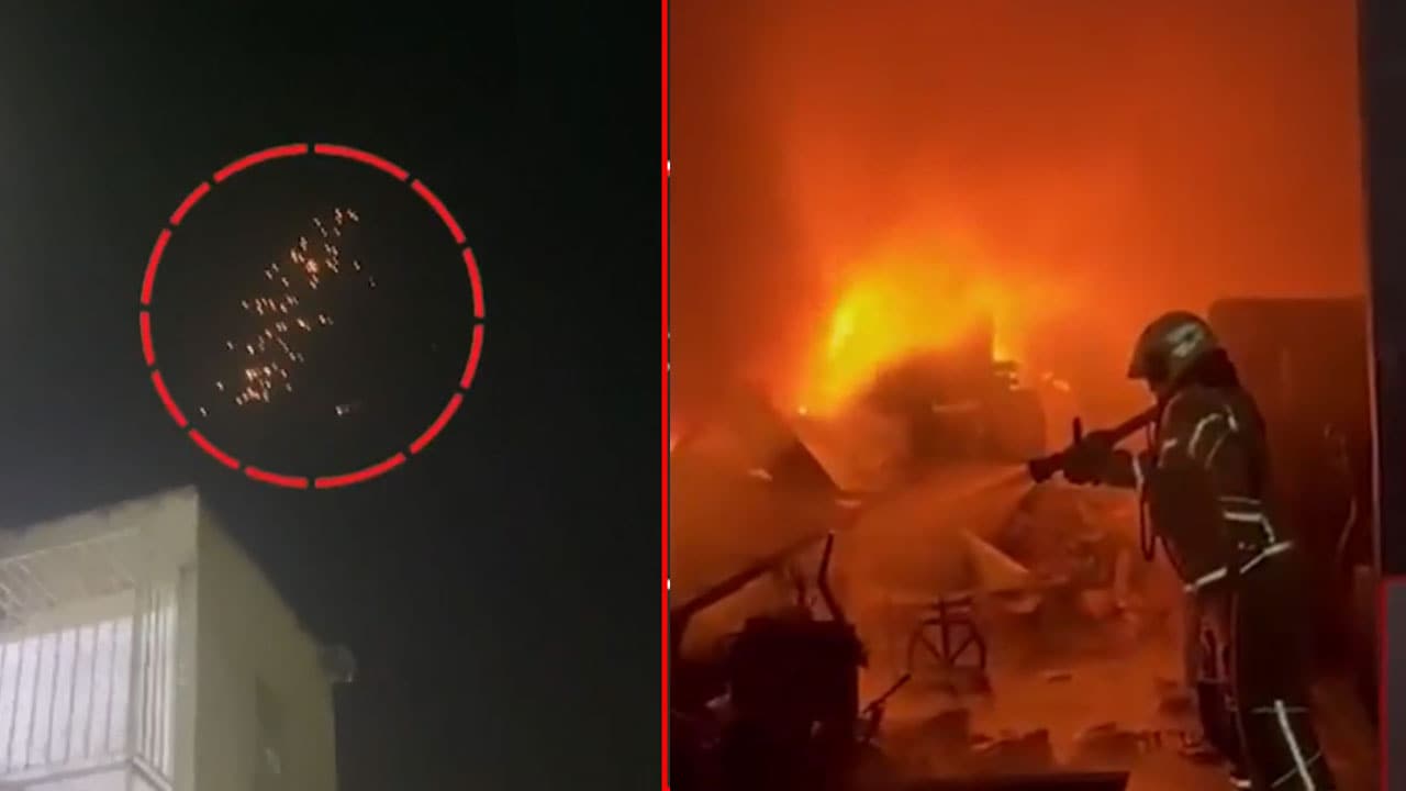 Three areas in Tel Aviv hit; major warehouse fire in Bareket, no ...