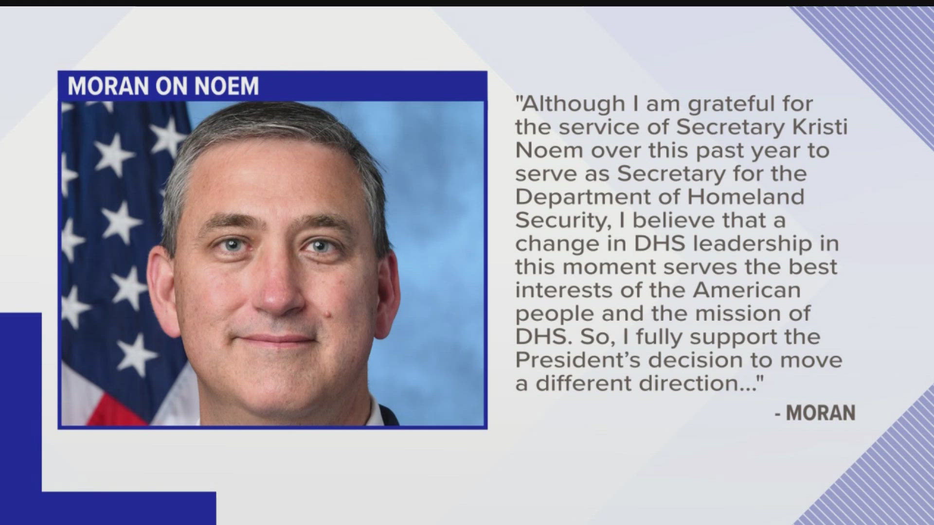 East Texas congressman Nathaniel Moran 'fully supports' change in DHS ...