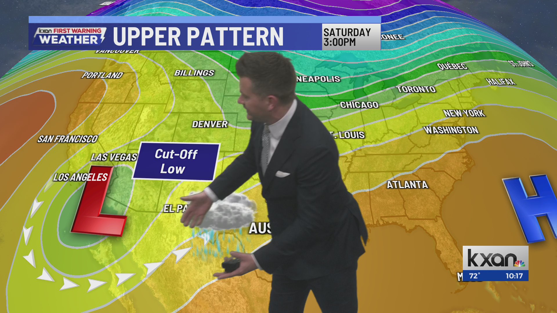 A few showers or an isolated storm Friday, but much wetter later on ...