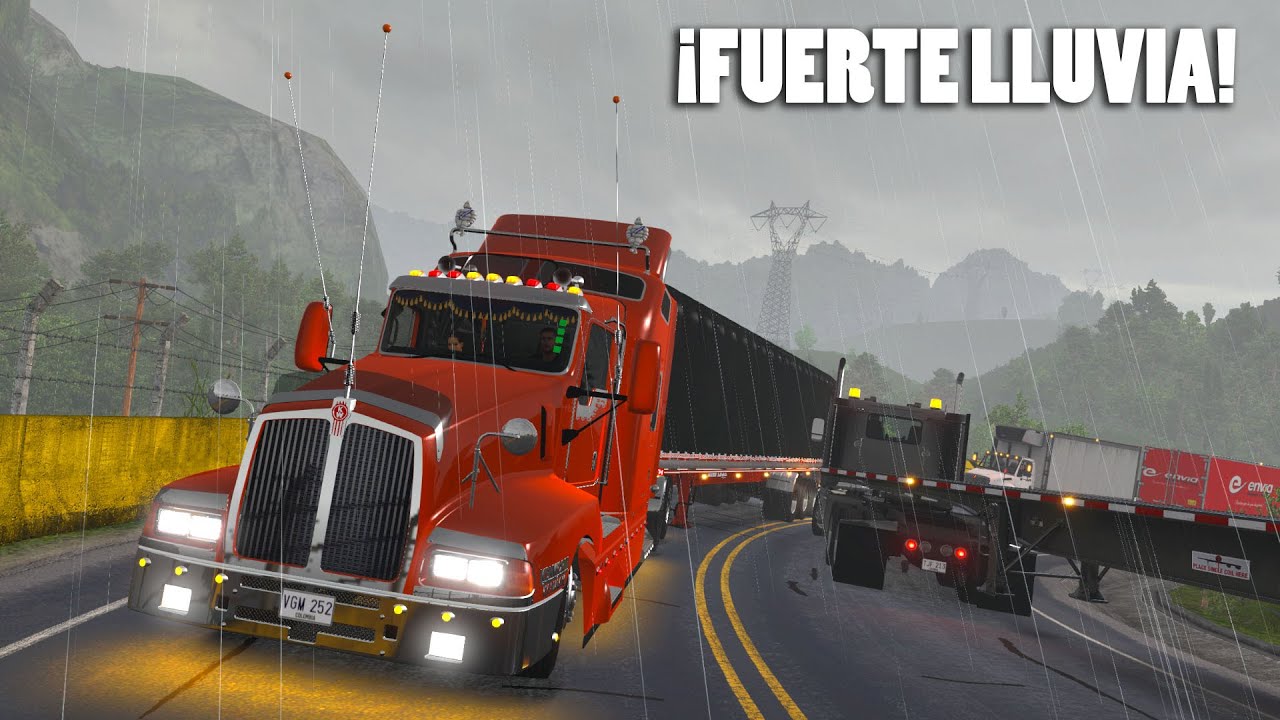 Fuerte lluvia subiendo Alto de Letras