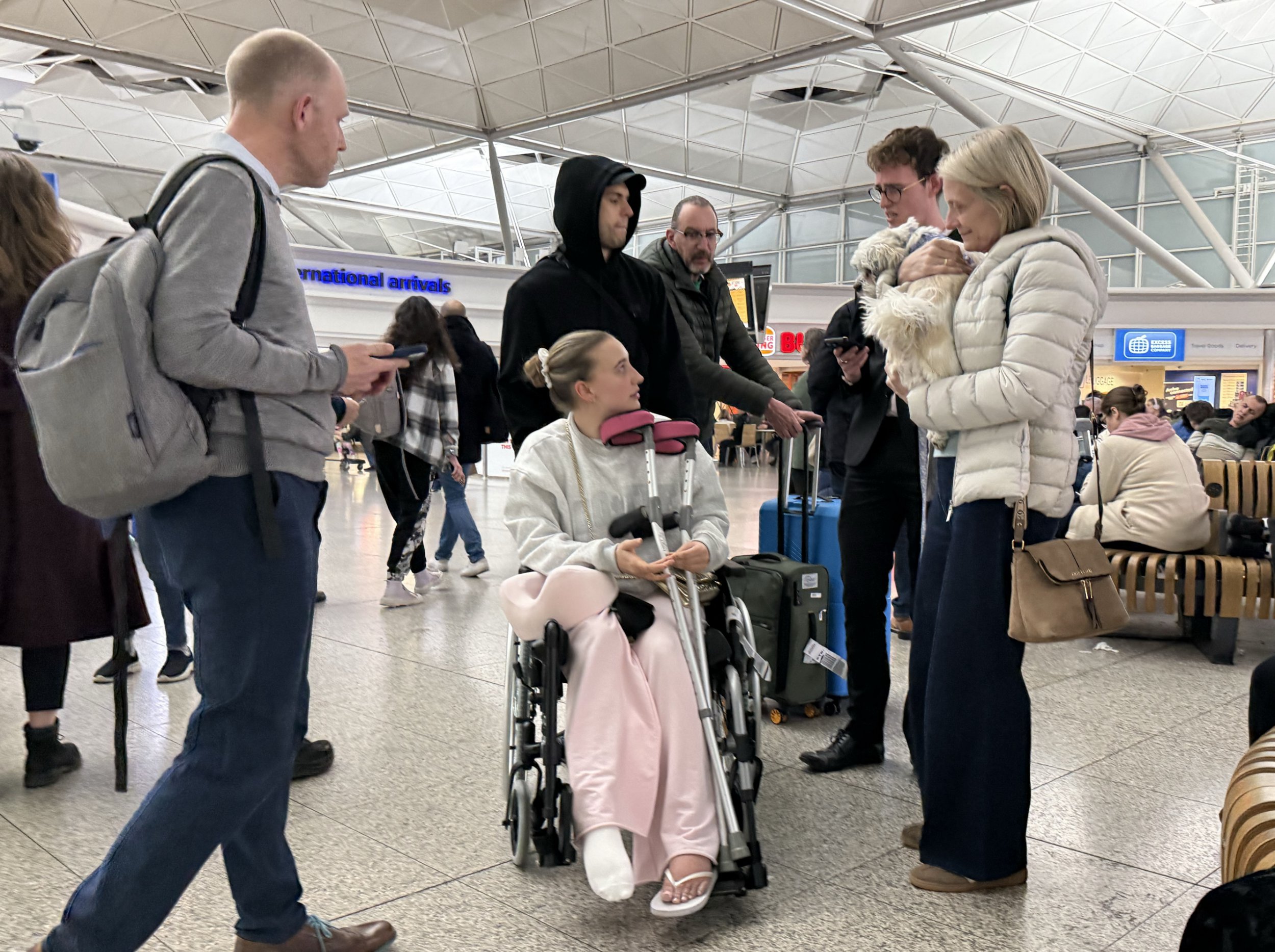 British rescue flight from Middle East lands in UK after delay