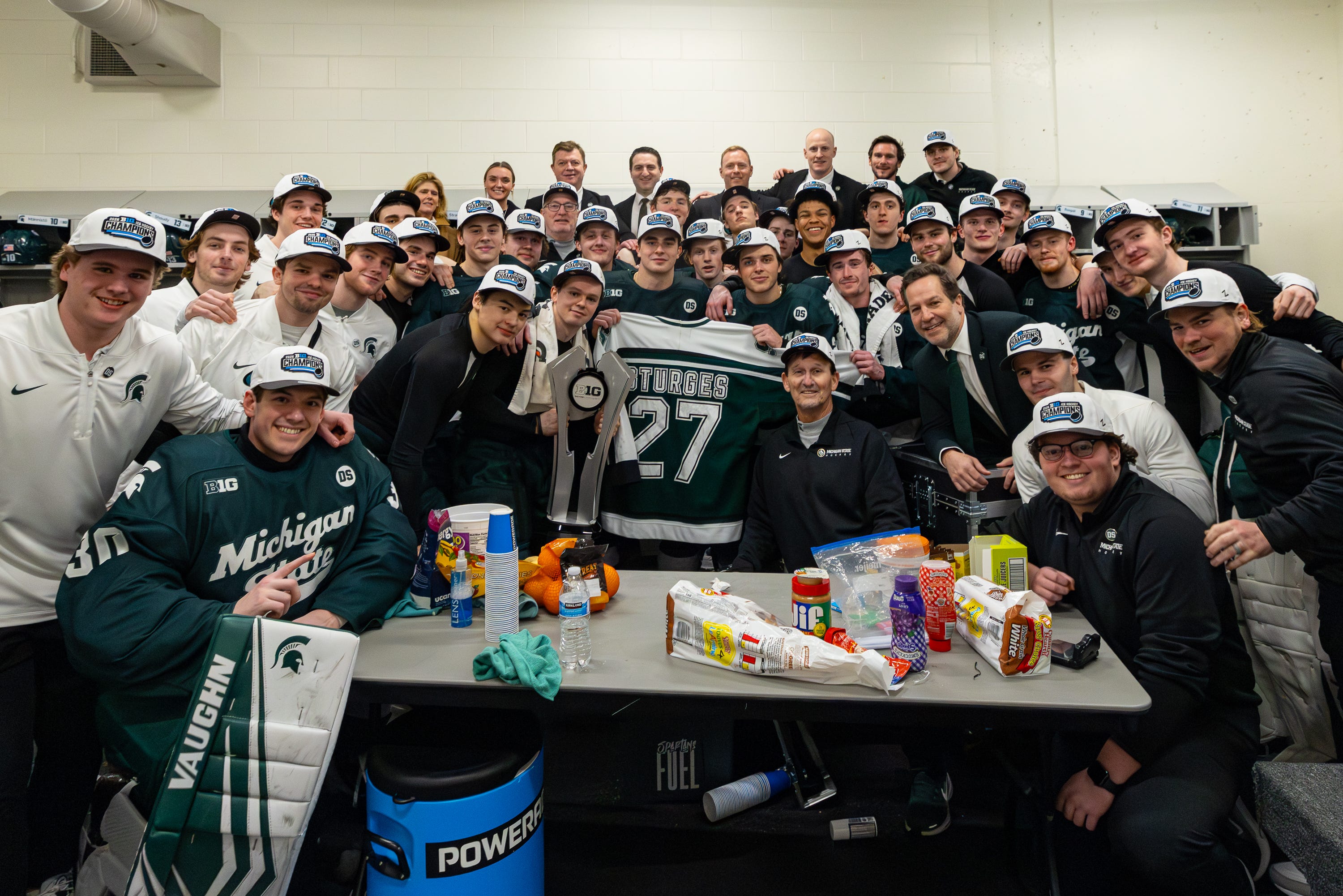 Michigan State hockey captures third straight Big Ten title: 'It's ...