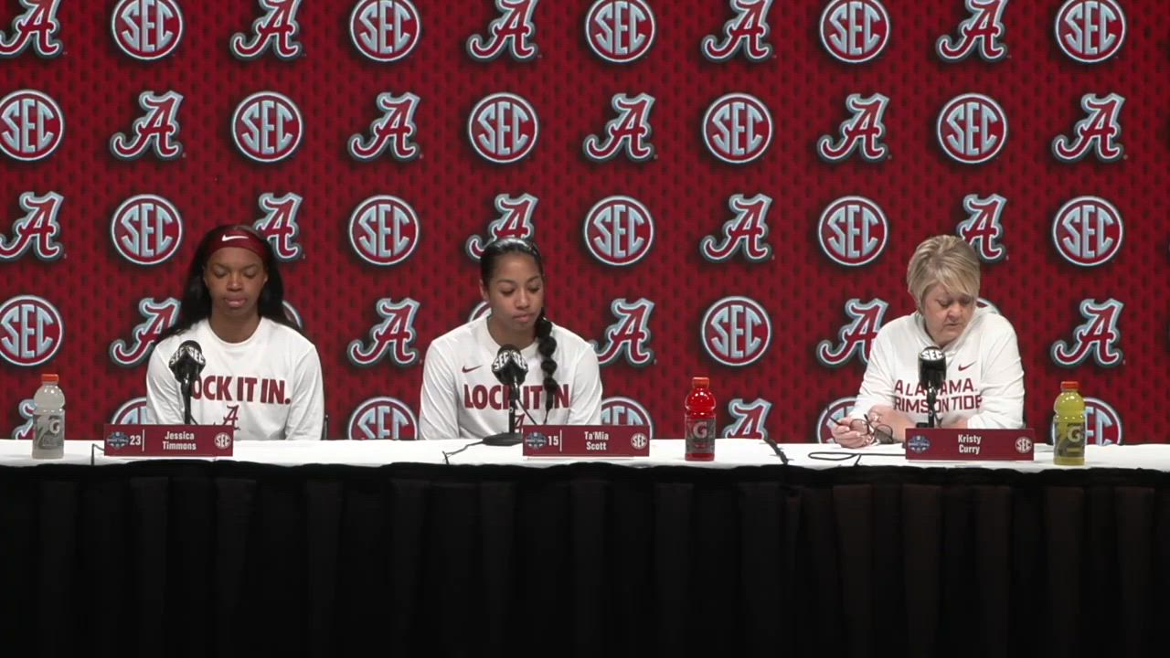 Kristy Curry after Alabama beat Tennessee in SEC tournament