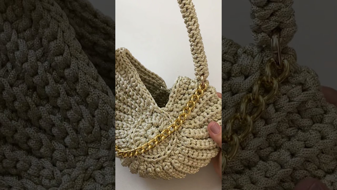 Bolsa concha de crochê: tutorial atualizado passo a passo