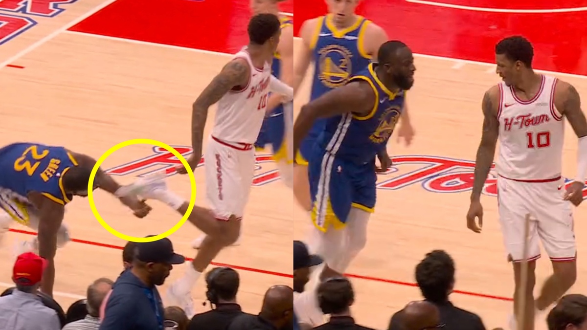 Draymond Green grabs Jabari Smith Jr.’s previously injured ankle, gets ...