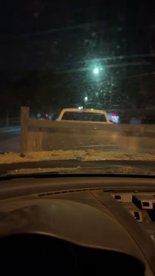 The unexpected turn that put a car on a trailer