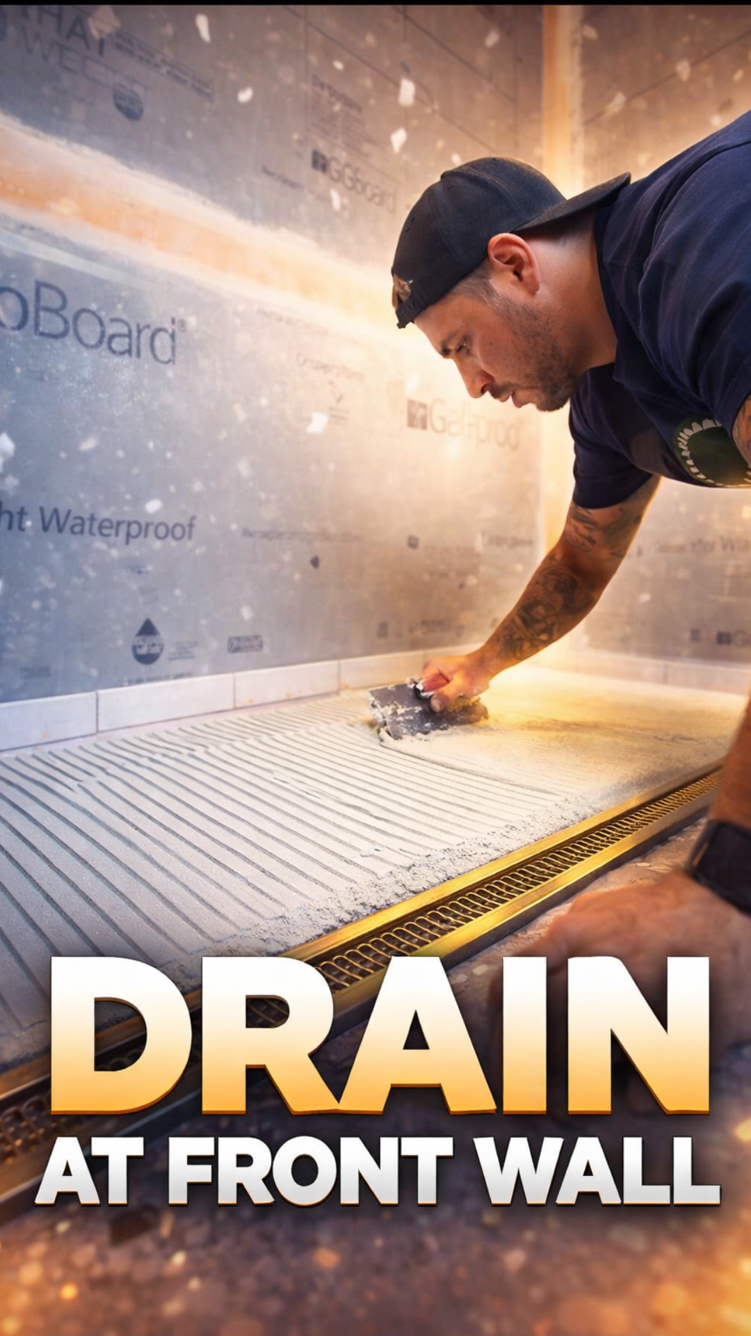 The reason behind a front wall shower drain design and efficiency