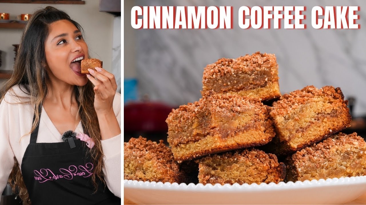 Keto coffee cake recipe! Easy cinnamon coffee cake
