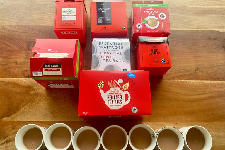 I compared tea bags from Tesco, Marks and Spencer, Aldi and Sainsbury's ...