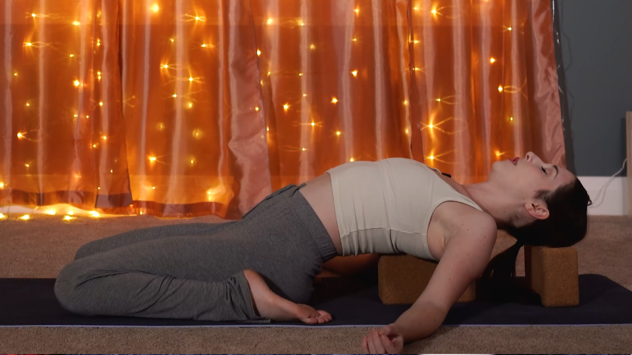 Fifteen-minute yoga practice for bedtime calm