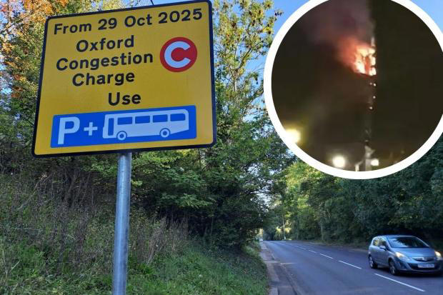 Congestion charge part suspended due to emergency A40 closure