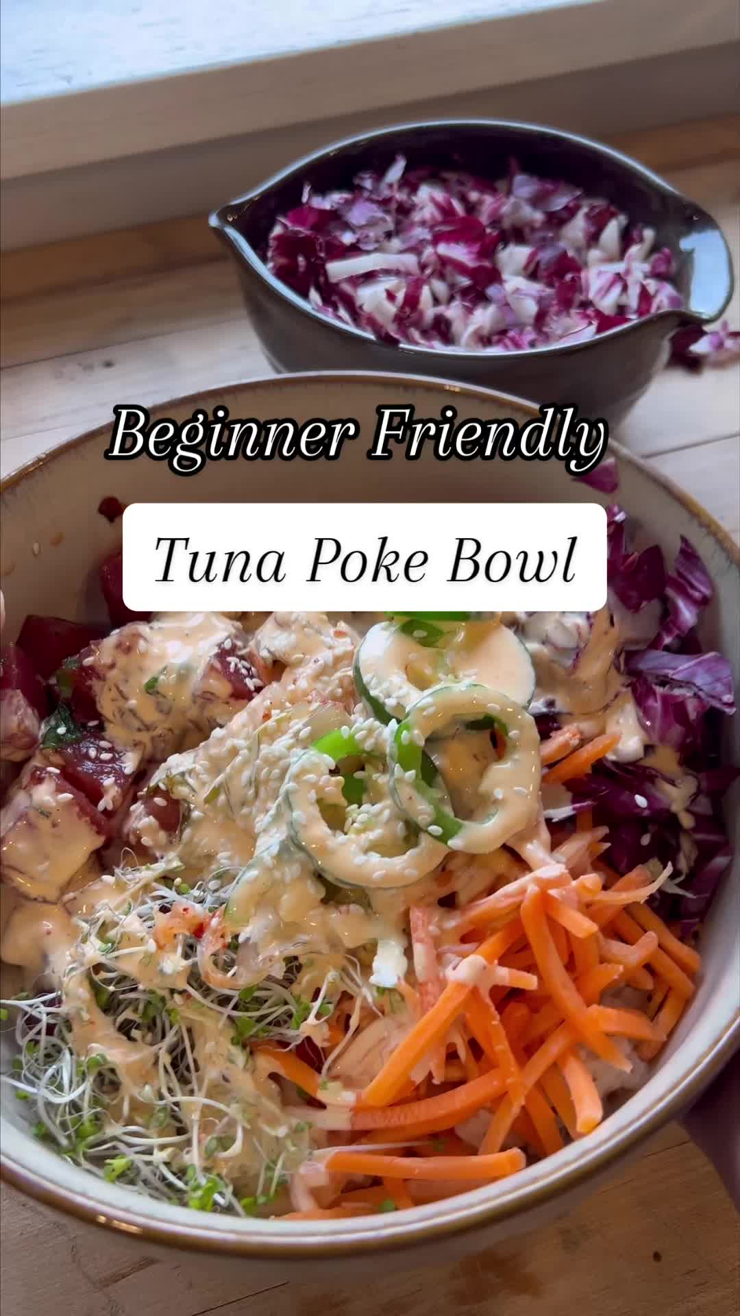 Beginner friendly recipe: Tuna poke bowl