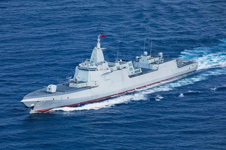 China’s 11,000-ton destroyer fires jamming missiles near Taiwan in ...