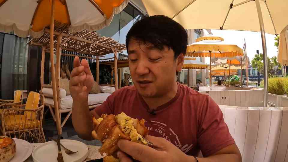 Eating a gold burger inside Dubai’s Burj Khalifa