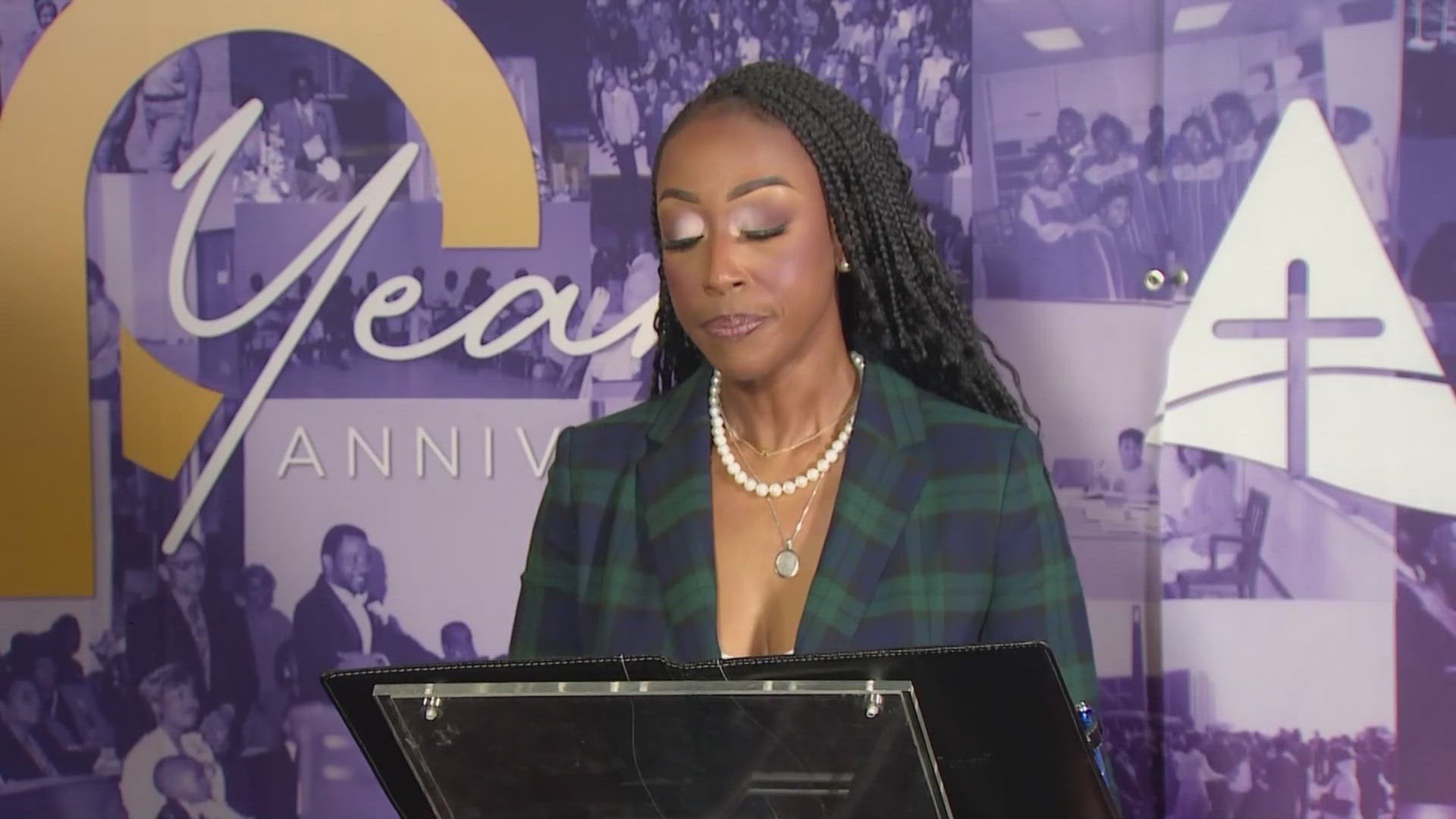 Judge Amber Givens speaks after wining Dallas DA primary election