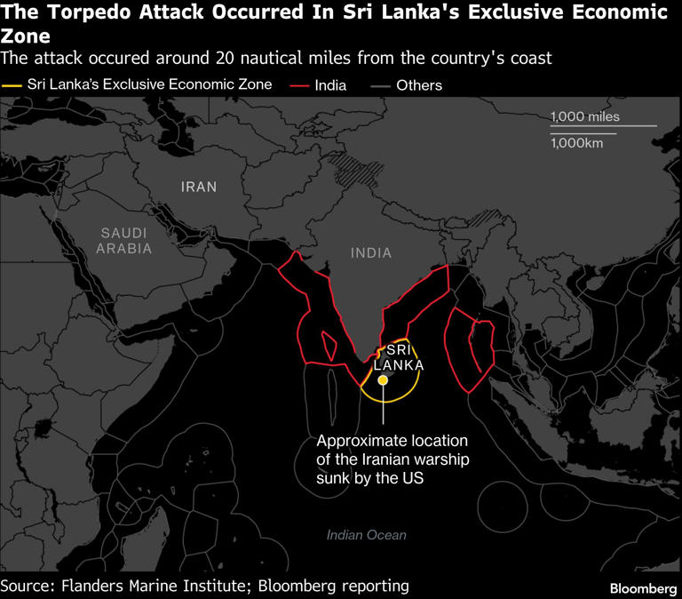 Why the US torpedo attack on an Iranian warship matters, in maps