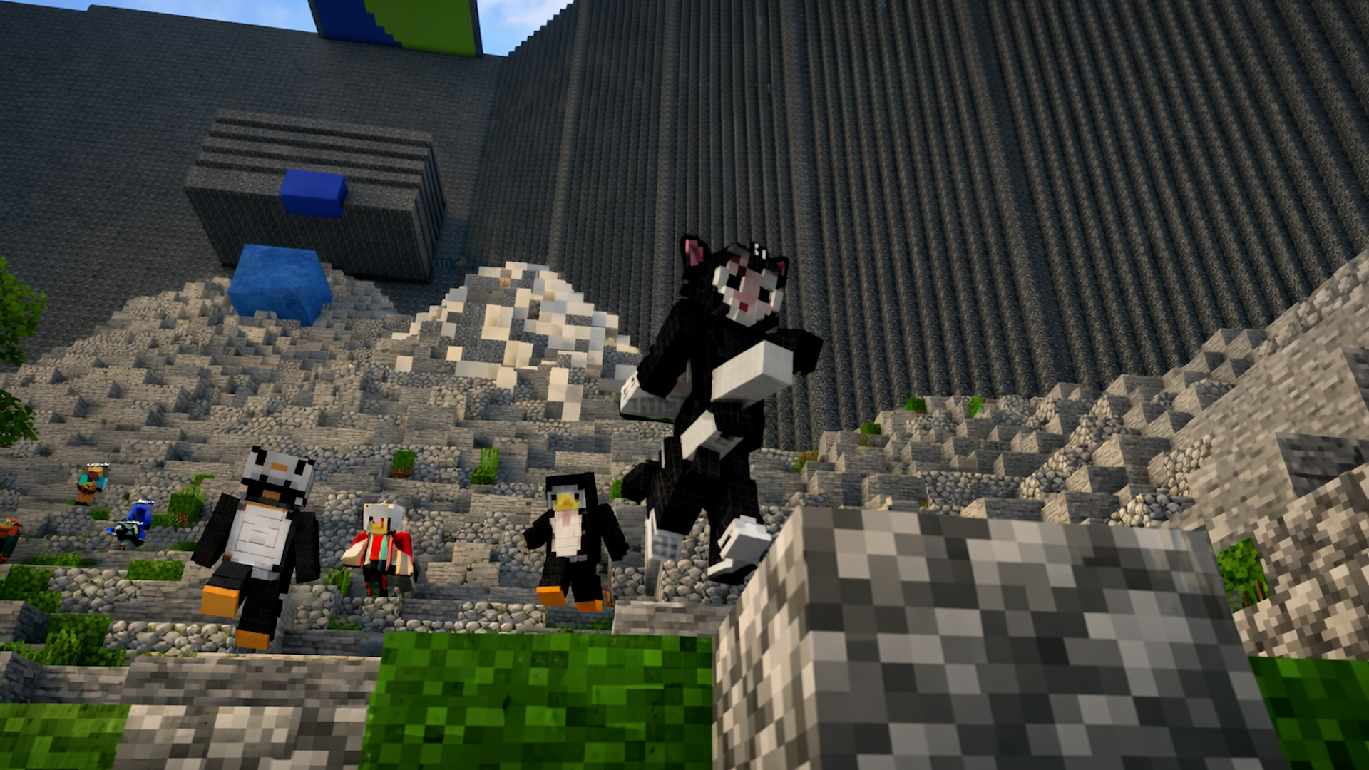 Surviving a large scale Minecraft civilization challenge