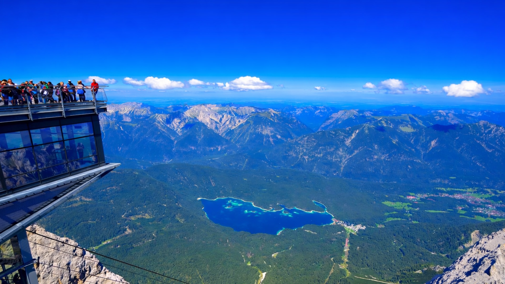 Zugspitze: hoogste berg van Duitsland in de Alpen (4K)