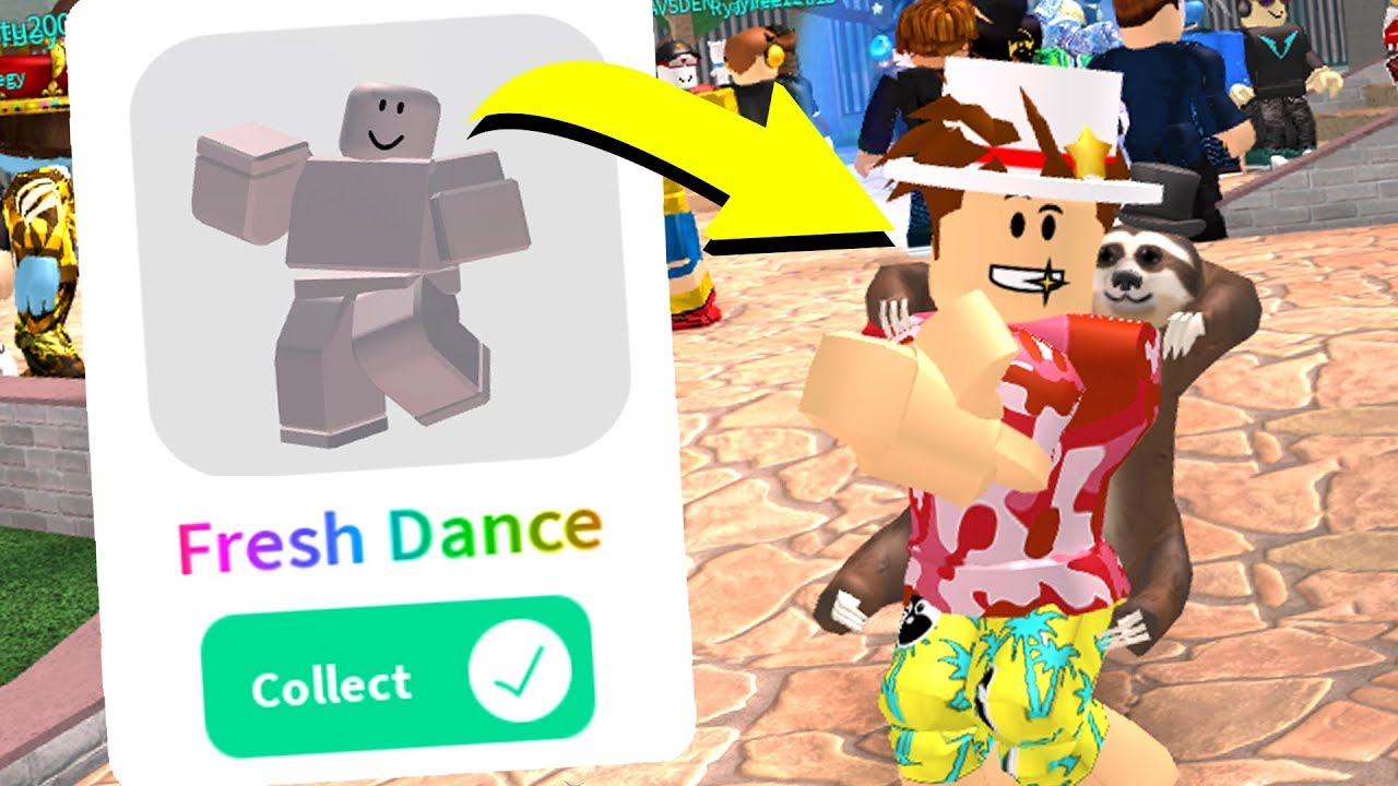 Unboxing a rare and secret dance crate inside of Roblox