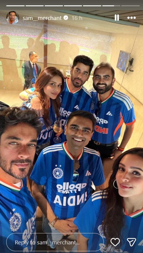 Triptii Dimri and rumoured boyfriend Sam Merchant cheer for Team India ...