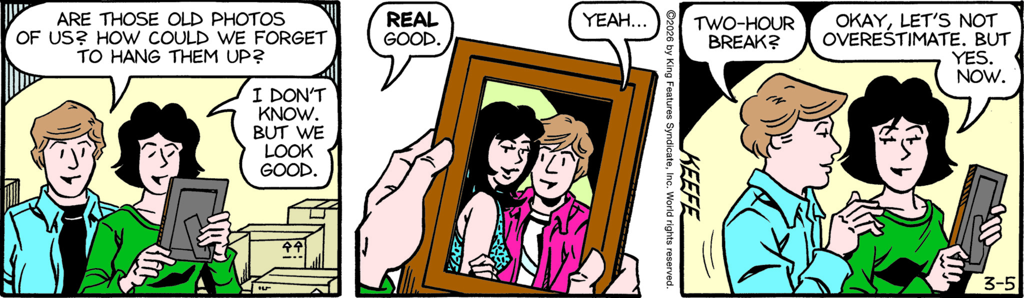 Sally Forth by Francesco Marciuliano; drawn by Jim Keefe