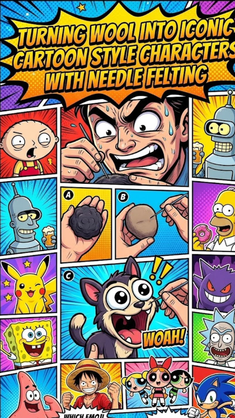 Turning Wool Into Iconic Cartoon Style CharactersTurning Wool Into ...