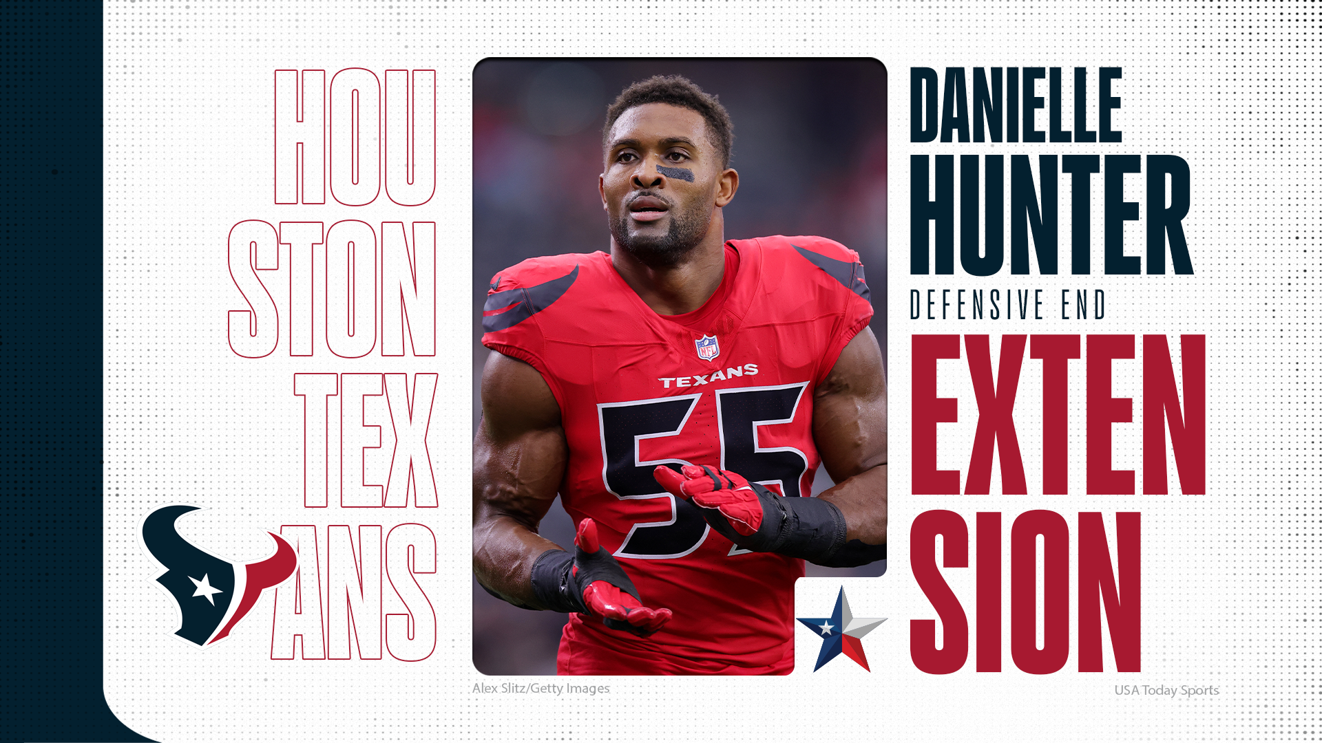 Texans lock up All-Pro DE Danielle Hunter on new one-year, $40M deal
