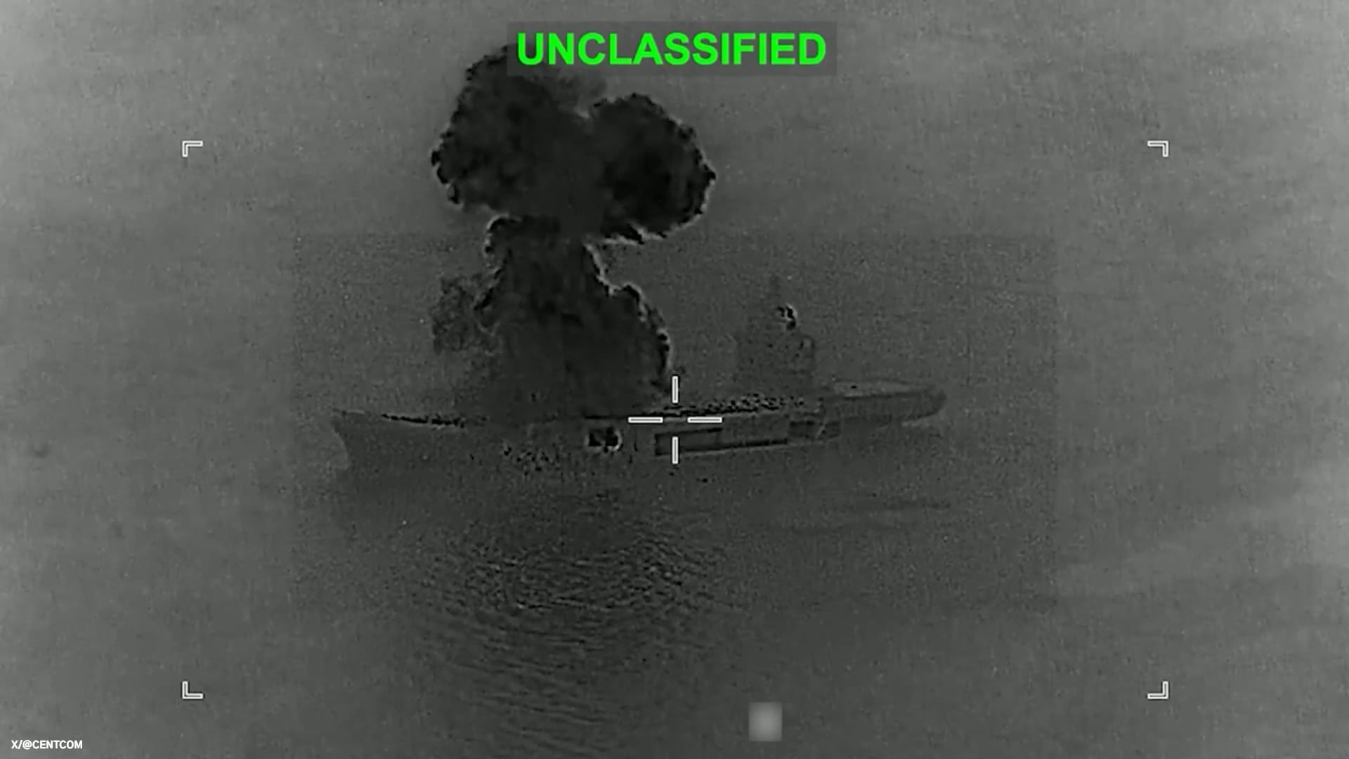 US hits giant Iranian drone ship