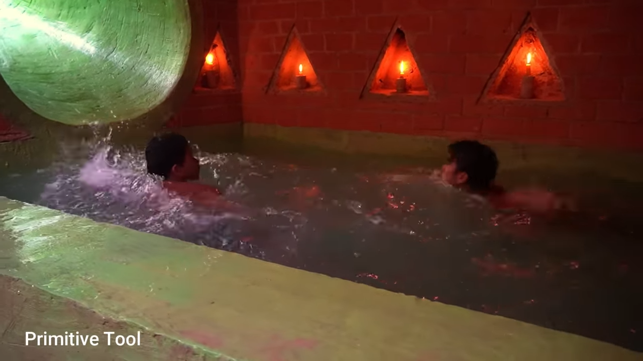 From bare ground to an underground house with a pool in 95 days