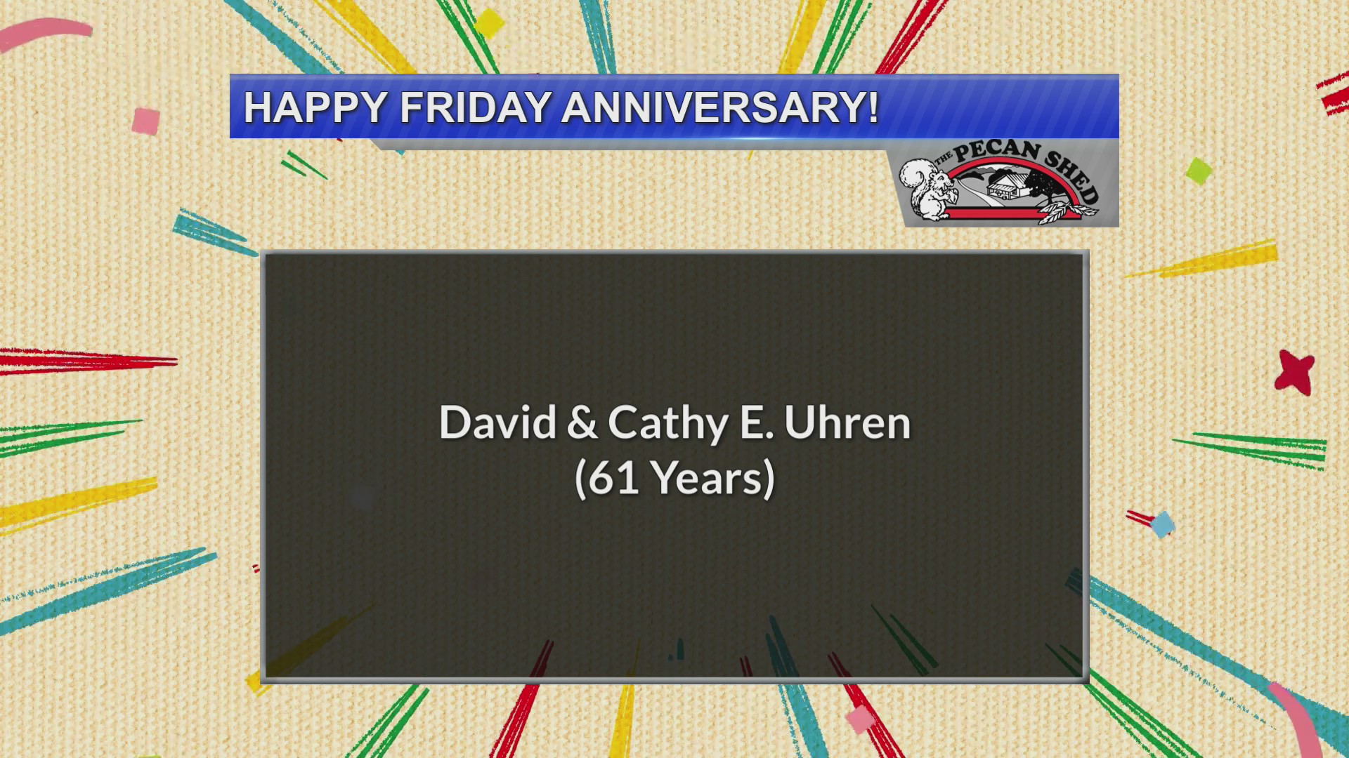 Weekend anniversary & birthdays