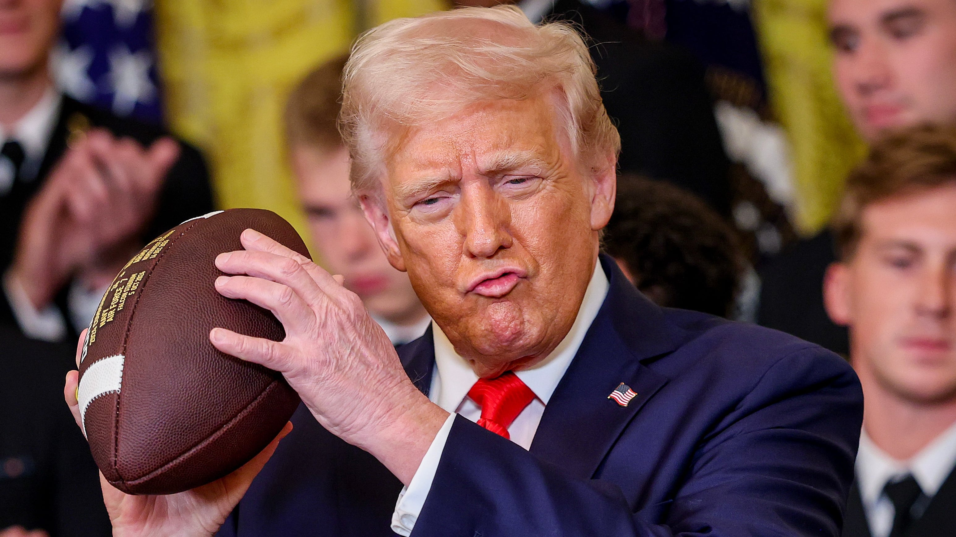 Wartime leader Trump trains his sights on college football