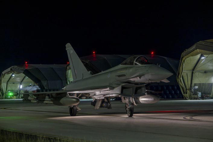 Typhoon spotted loaded with rocket pods for the first time