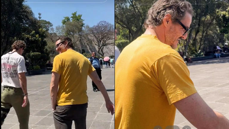 Captan a Pedro Pascal y a Rafael Olarra en el Museo de Antropología en ...