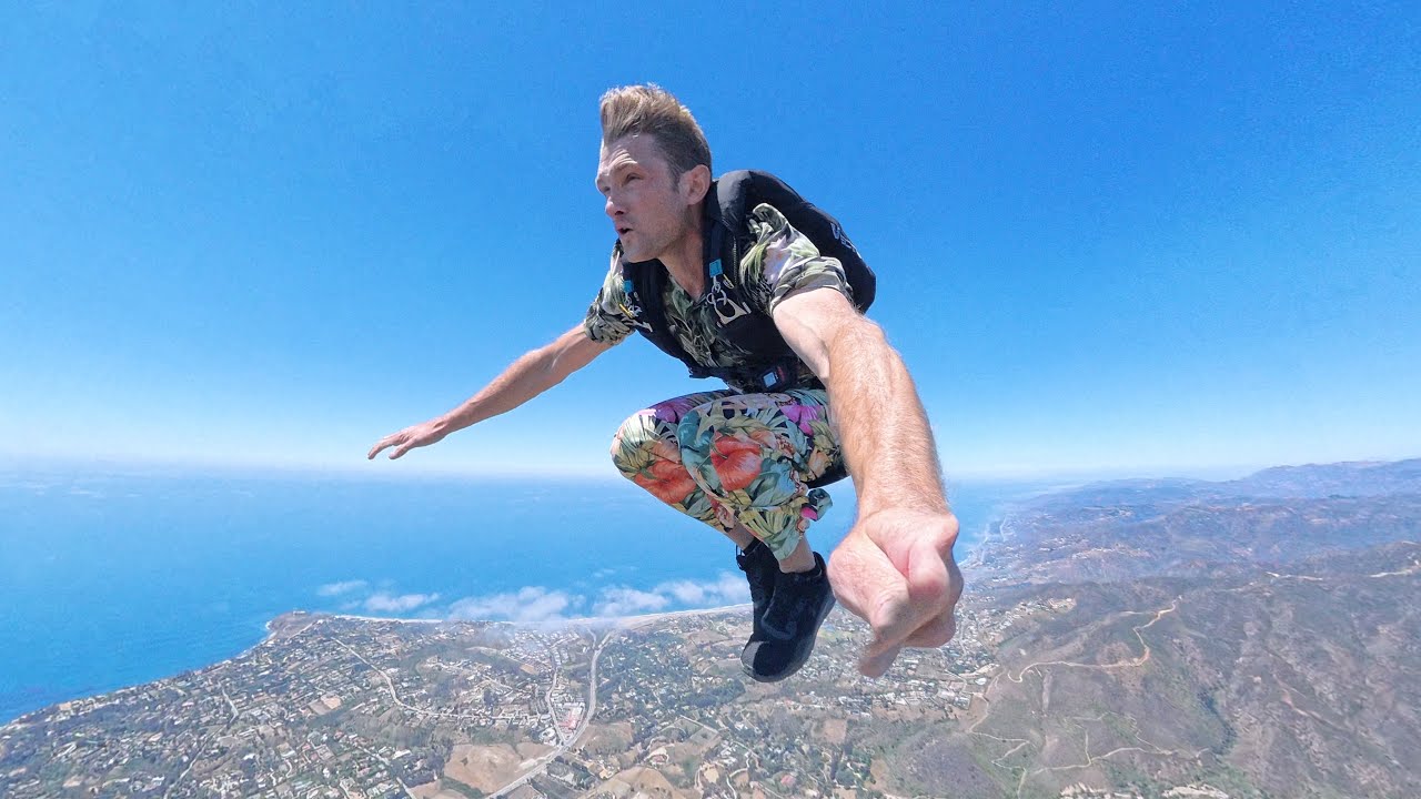 Man jumps into Malibu sky - and the view turns dangerous