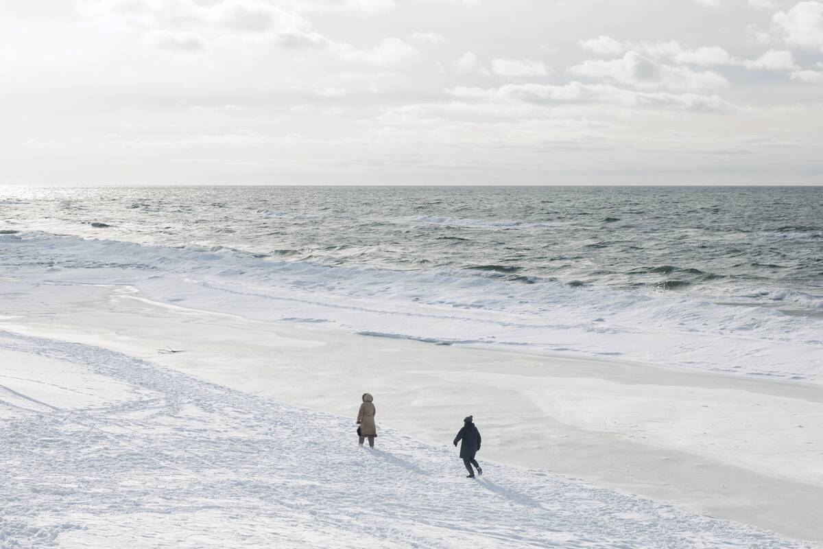 Oceans forming surreal ice shapes in winter