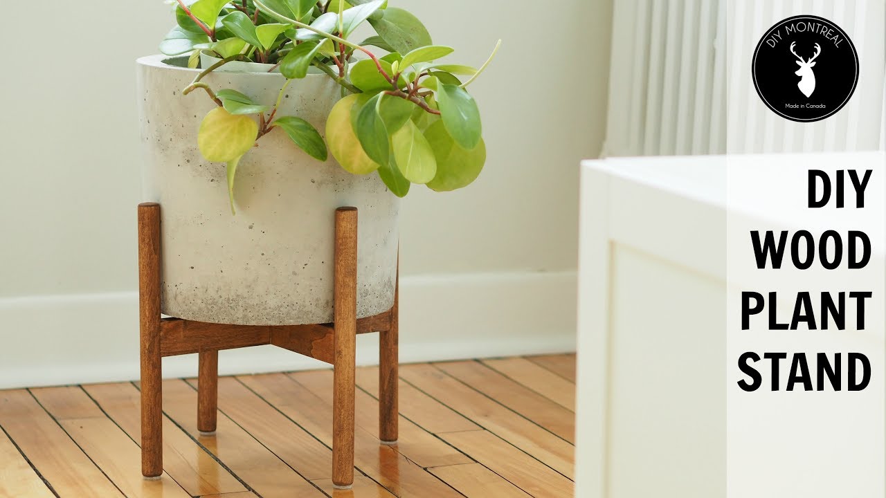 Build a simple wooden plant stand