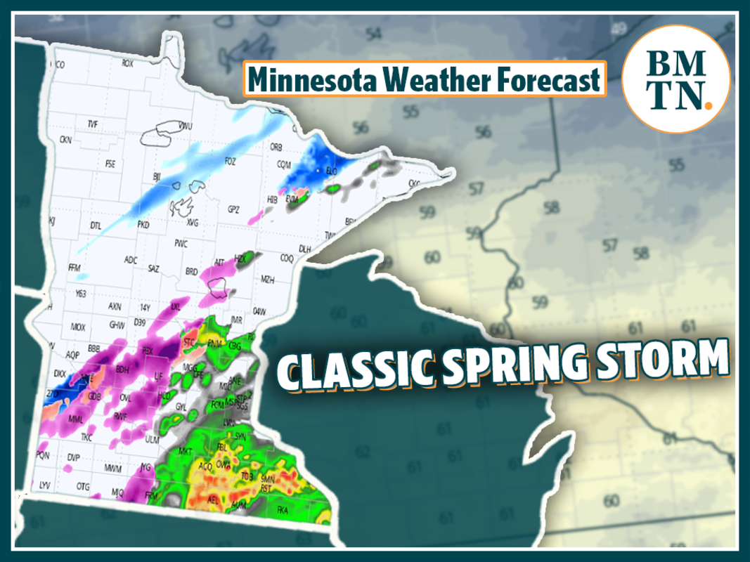 Classic spring storm brings a bit of everything to Minnesota