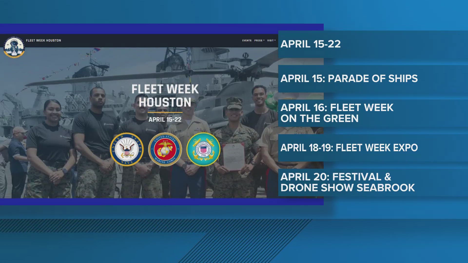 Fleet Week Houston: What's on the event schedule