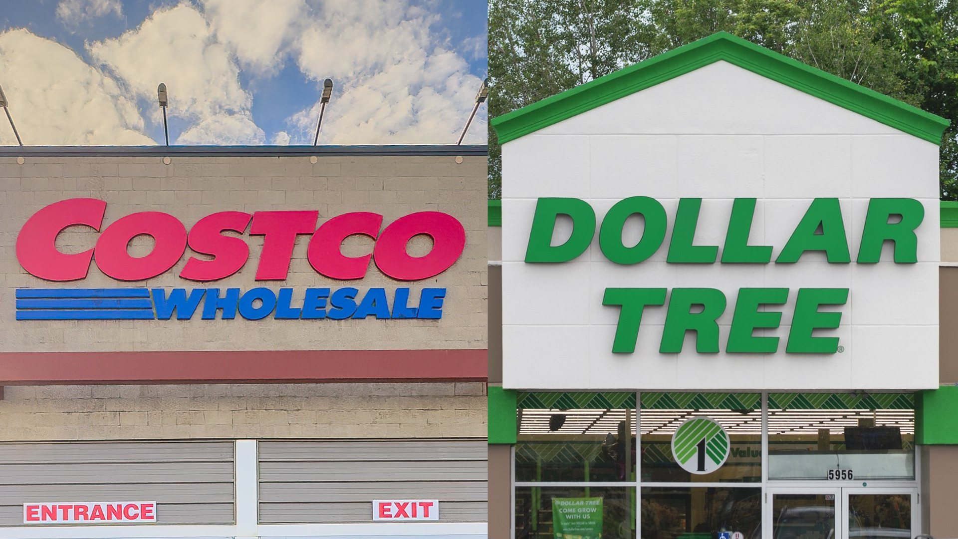 How far $50 goes at Dollar Tree compared to Costco