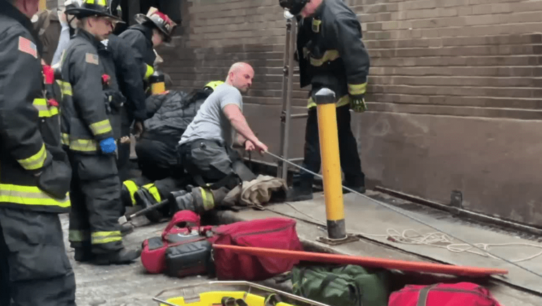 Scary situation in downtown Boston as delivery person falls 20 feet ...